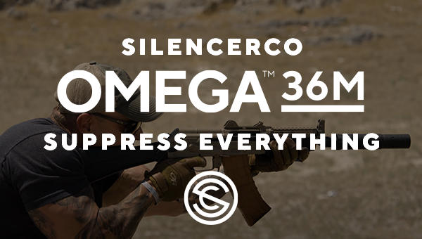 SilencerCo Omega 36M: Modular. Multi-caliber. Multi-platform Compatible.